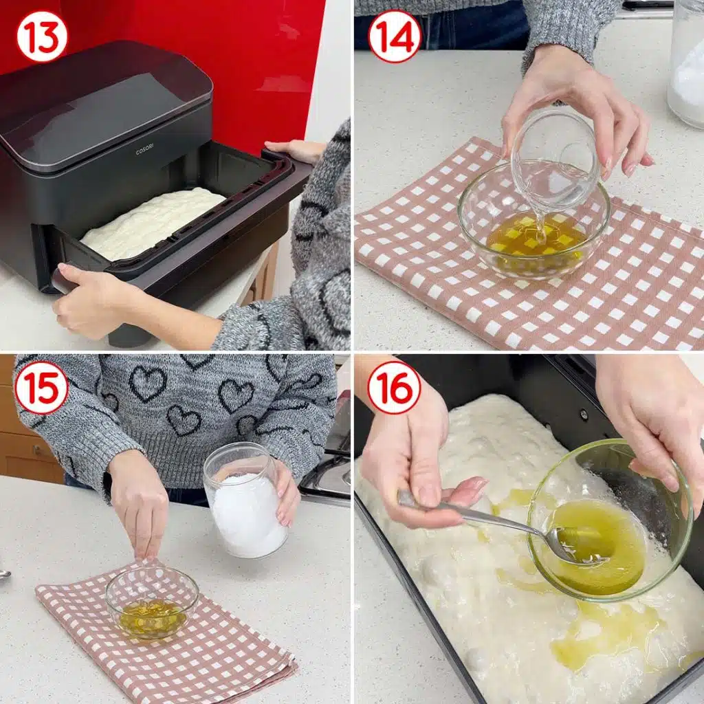 Focaccia mille bolle in friggitrice ad aria: alta e sofficissima ...